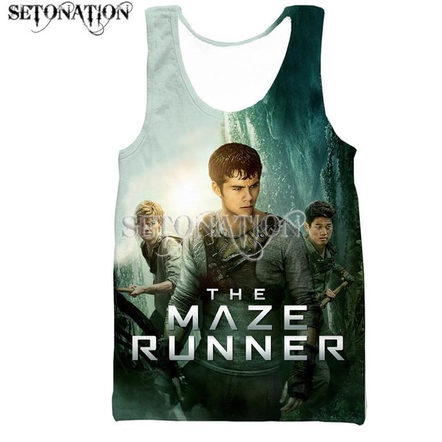 The Maze Runner VestPopularity New Fashion Cool 3d Printed Vest Summer ...