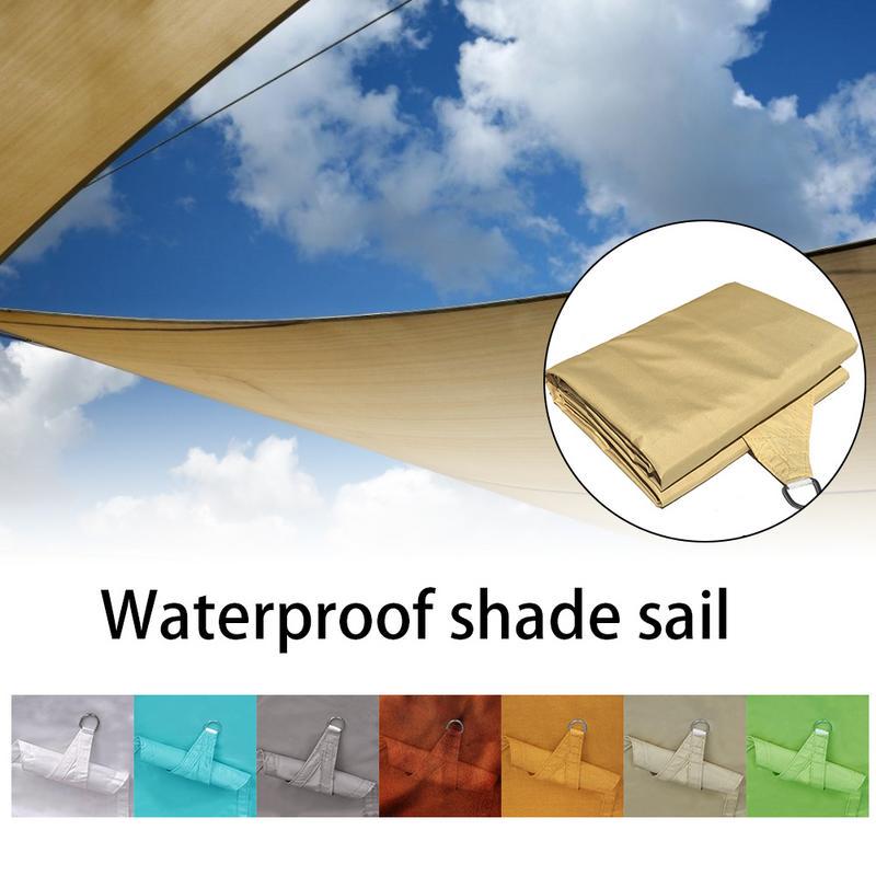 Buy Sun Shade Garden Waterproof Polyester Cloth Jib Sail Awning Sail ...