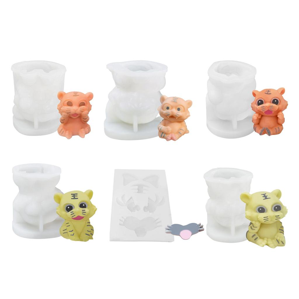 Cumpără 3D Silicone Mould-Cute Tiger Mold|Silicone Mould DIY Crafts ...