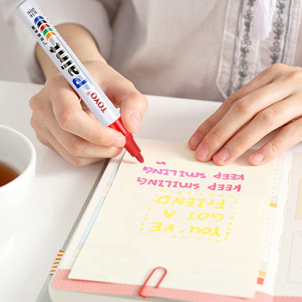 Buy Car Paint Marker Pens Auto Writer Tyre Doodle Pen for Metal Glass ...