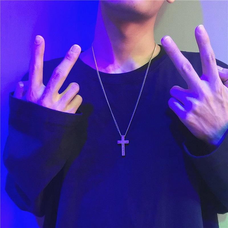 Buy Unisex Cross Skeleton Hand Pendant Necklace Religious Jewelry Chic ...