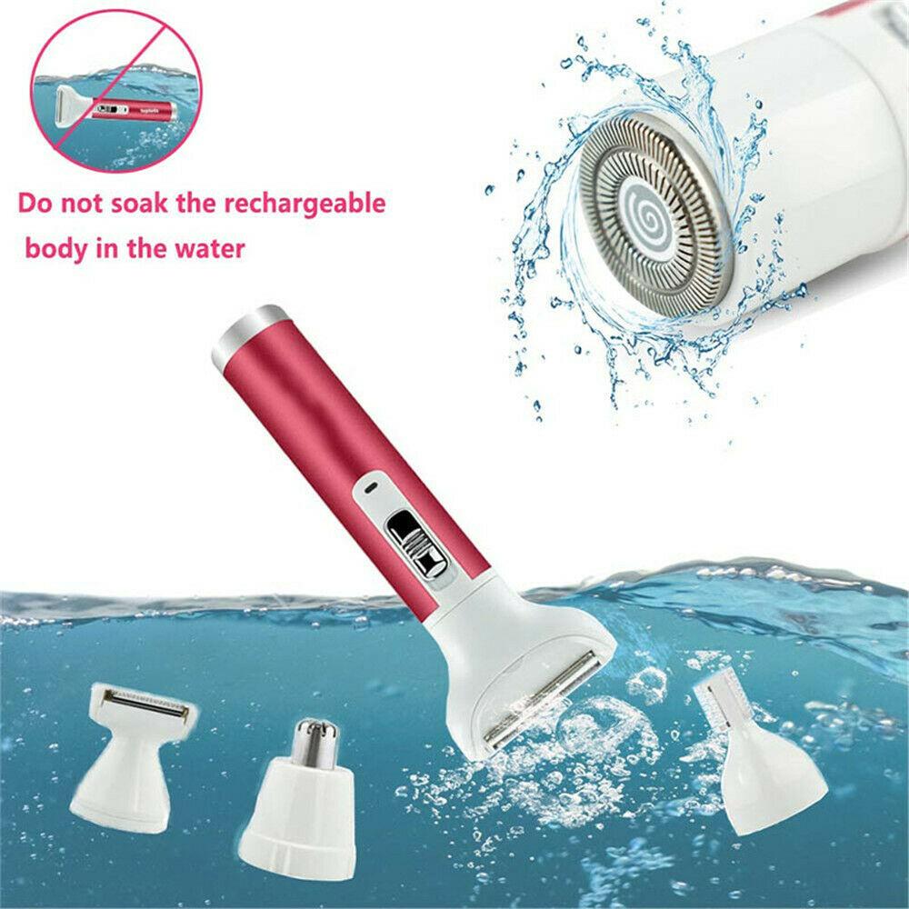 Buy 5 in 1 Female Hair Removal Shaver Set Rechargeable Underarm Shaving ...