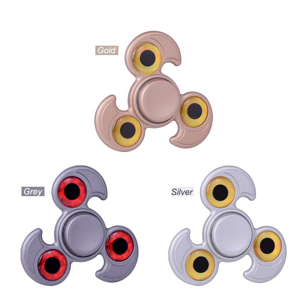Buy Triangle Plating Zinc Alloy Eagle Eye Fidget Hand Tri-Spinner ...