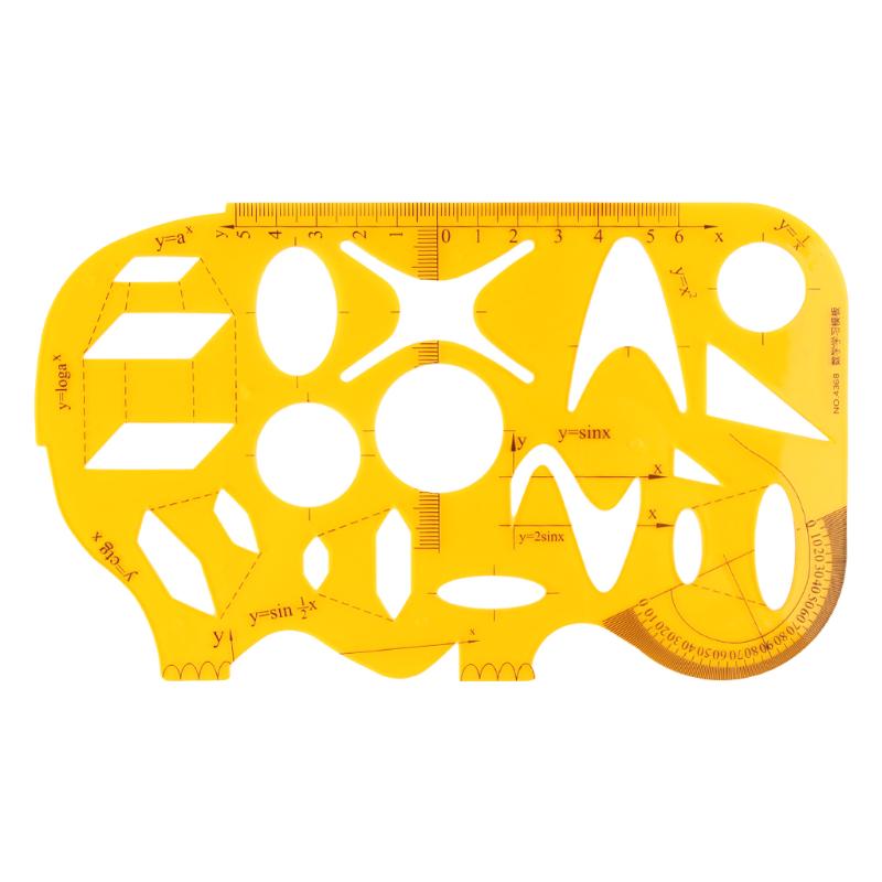 Buy Pro Math Learning Template Drawing Ruler Protractor Exam Student ...