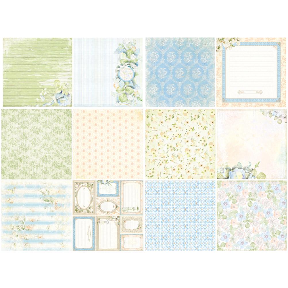 Buy 24 In 1 Scrapbook Background Paper DIY Backing Paper Pads for Album ...