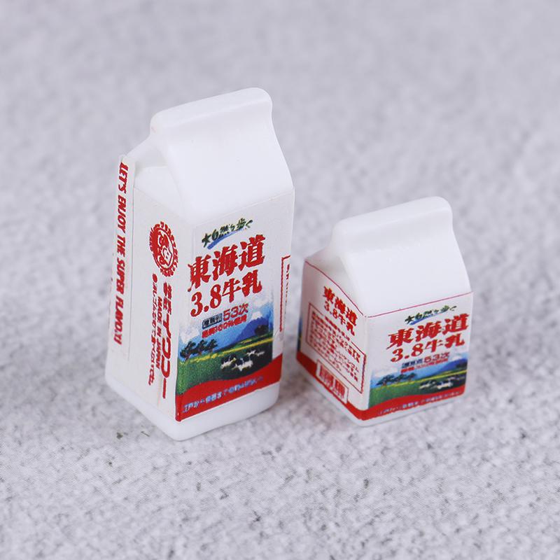 Buy 1/12 Dollhouse Toys Miniature Milk Box For Miniature Kitchen ...