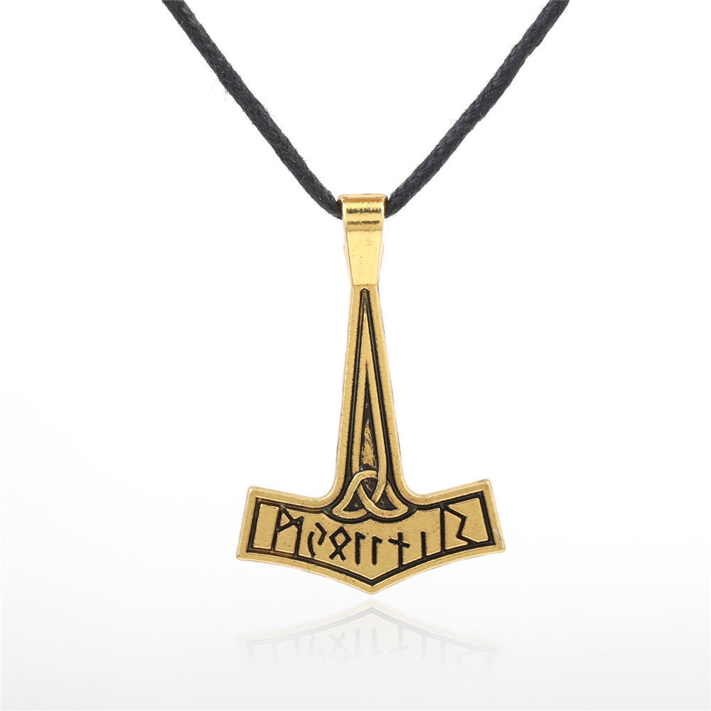 İskandinav Vikingleri Futhark Rune Sigil THOR'UN HAMMER Charms Pewter ...