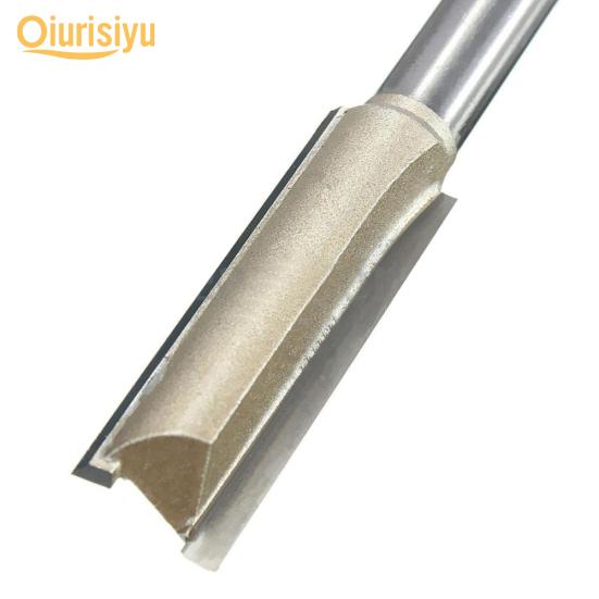 Buy 60mm Long 1/4 x 3/8 Inch Woodworking Dual Flute Router Bit at ...