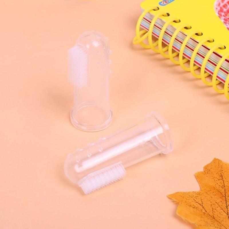 Buy 2Pcs Brush Soft Finger Baby Training Baby Children Toothbrush ...