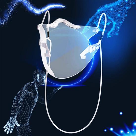 Face Mask Transparent Protective Mask With Lanyard Anti-Fog Reusable ...