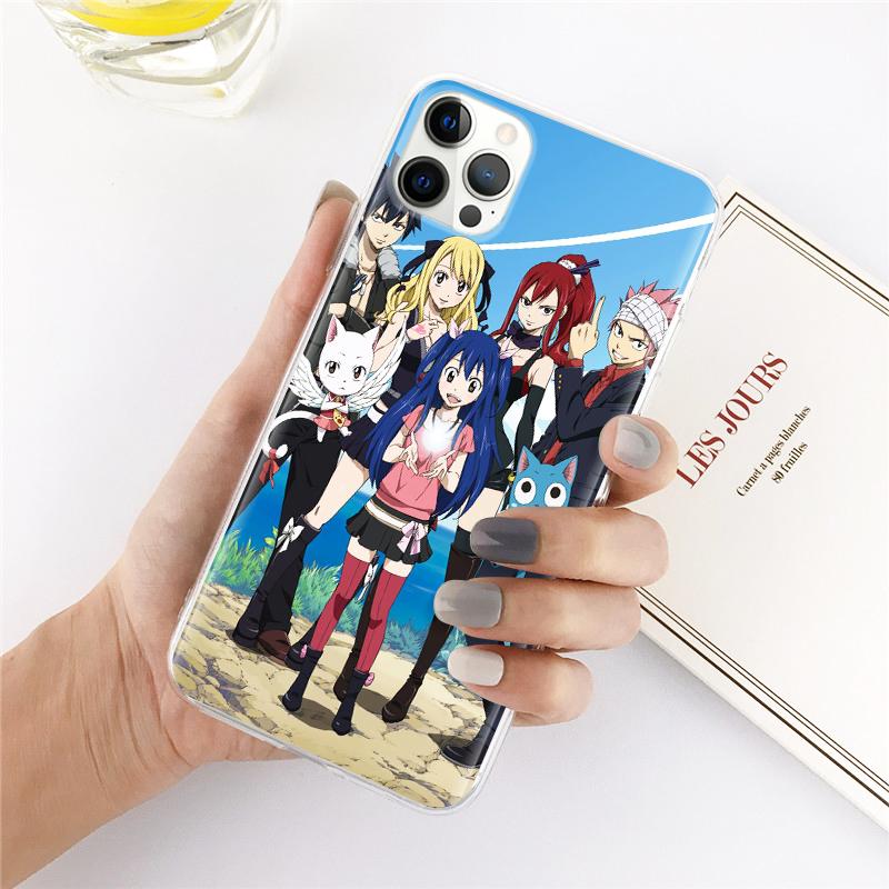 DIY Fairy Tail Painted Phone Case for Iphone 12 11 Pro Max Samsung S21 A32 A52 Note 20 Huawei ...