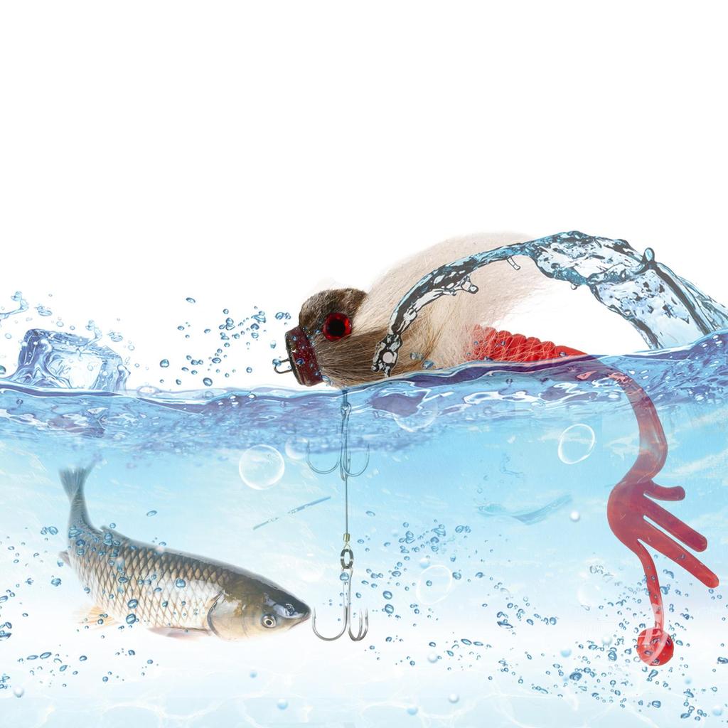 Artificial Bird Fishing Lures-Multi-Jointed Soft Fishing Lure Bait for ...