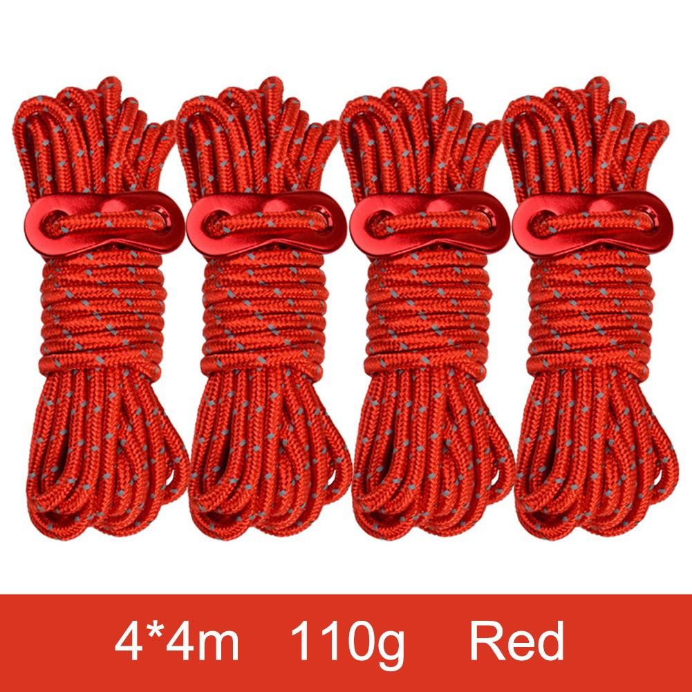 Cheap 4x/set 4m Guy Rope Reflective Cord-Lines With Runners Tent ...
