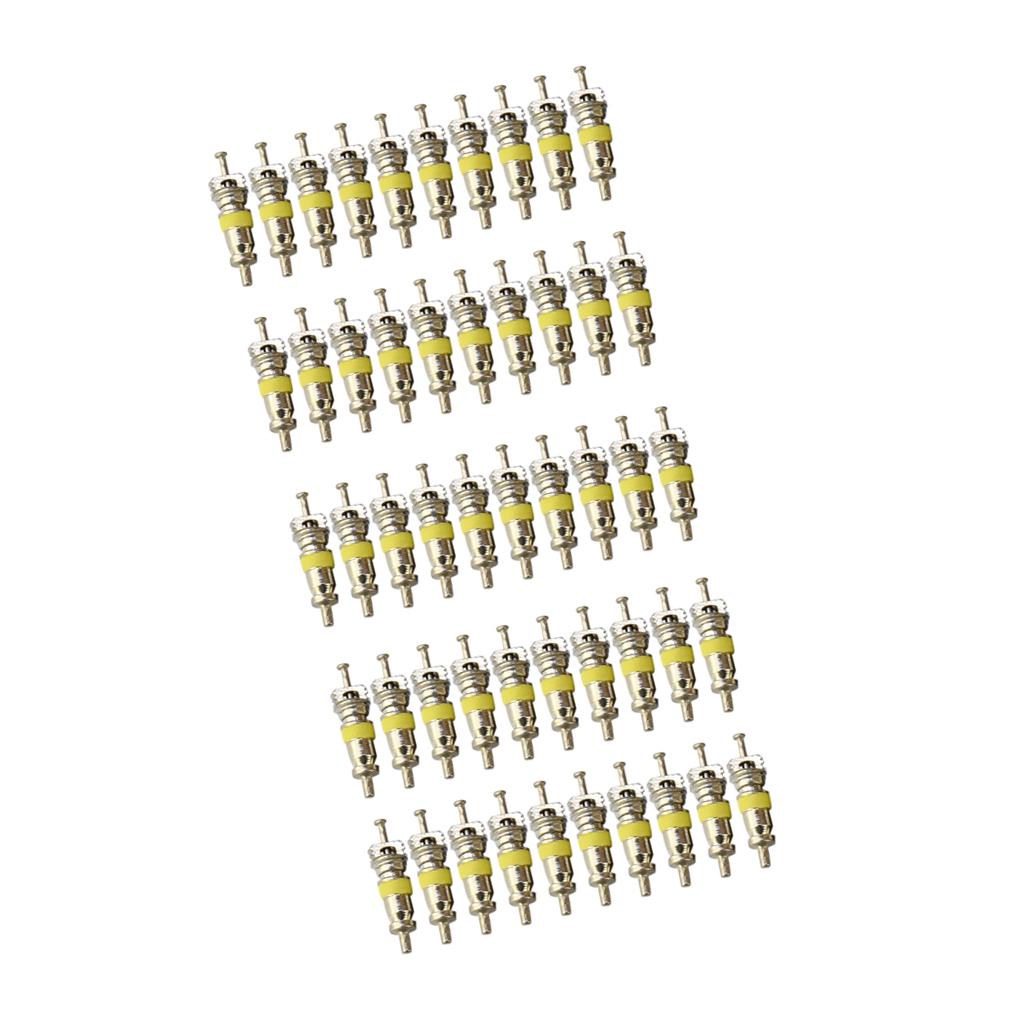 Buy 50pcs TPMS Service Pack Tire Valve Stem Core Kit Brass Made at ...