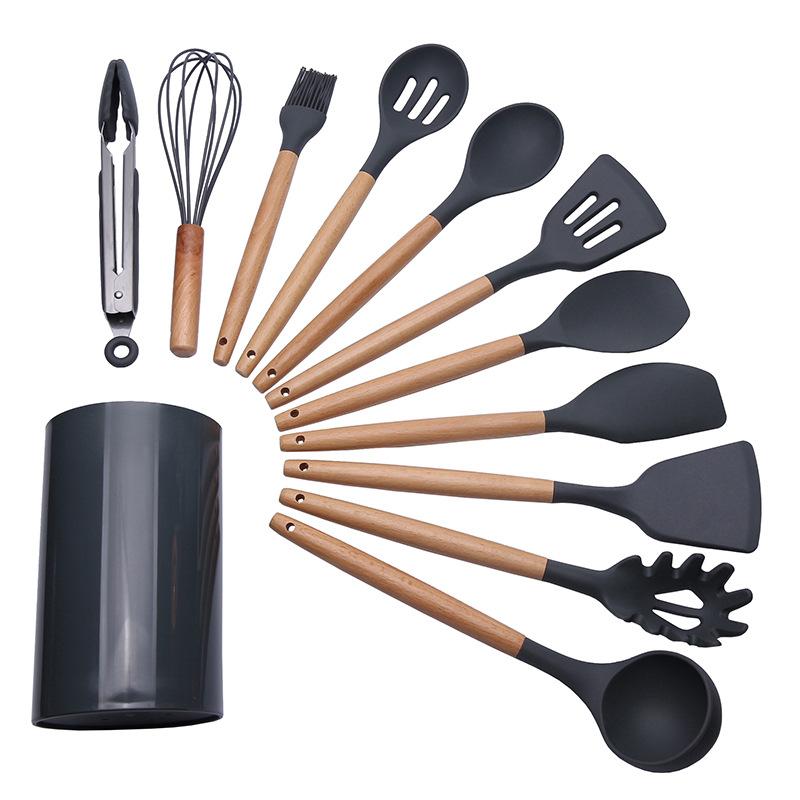Buy 11 Piece Silicone Cookware Set with Coasters/Kitchen Utensils at ...