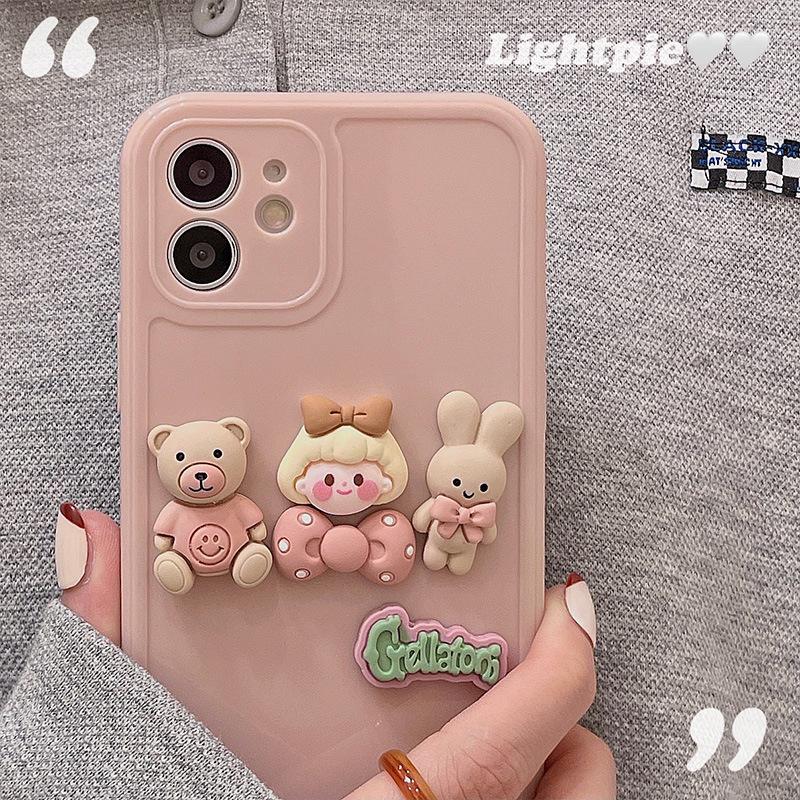 Buy New Cute Cartoon Candy Bear Mobile Phone Shell Three-dimensional ...