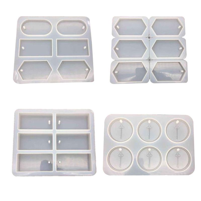 Cheap DIY Crafts Wax Piece Mold Rectangular with Hole UV Resin Liquid ...