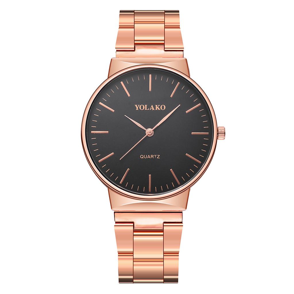 Buy TS YOLAKO Men's Quartz Stainless Steel Band New Strap Analog Wrist ...