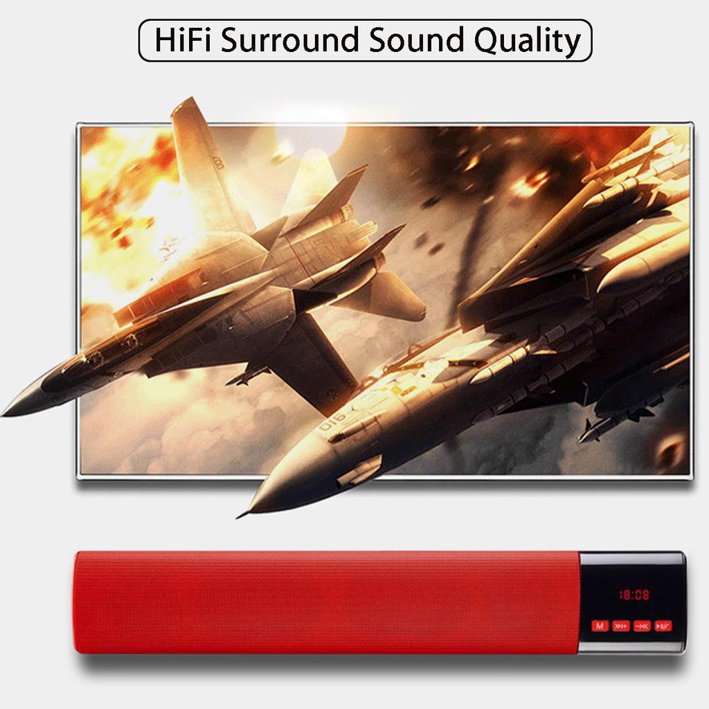 40CM 15.74INCH 10W Wireless Bluetooth Stereo HIFI Soundbar Speaker Home ...