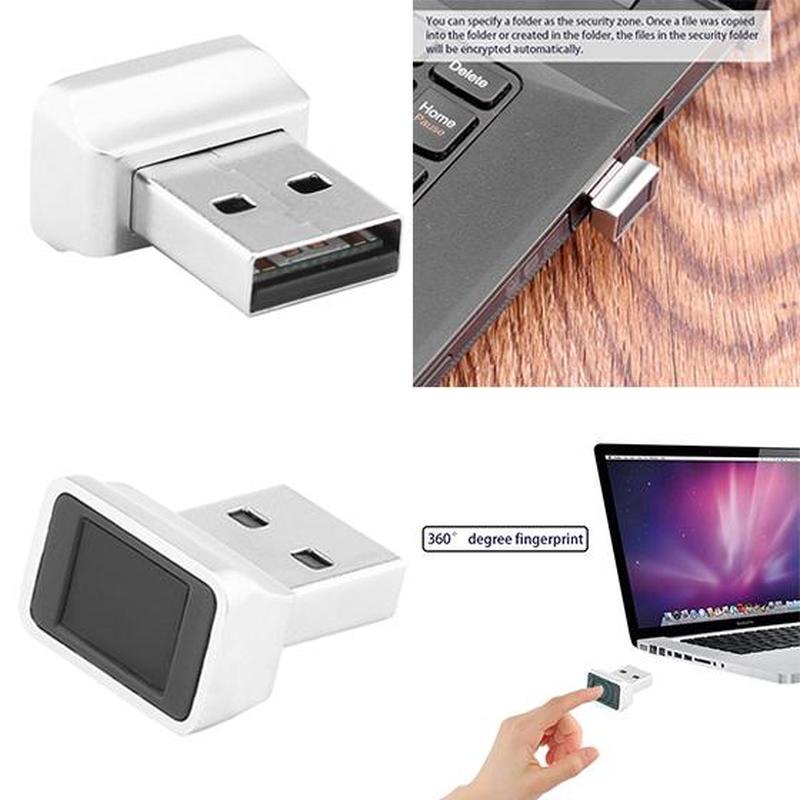 Portable Silver Mini USB Fingerprint Module Fingerprint Scanner Sensor ...