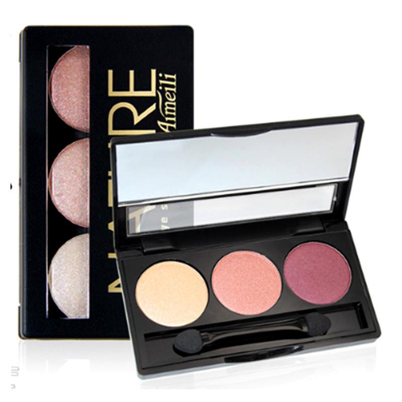 Buy Eye Shadow Palette 3 Color Eye Shadow Makeup Long Lasting Eye ...