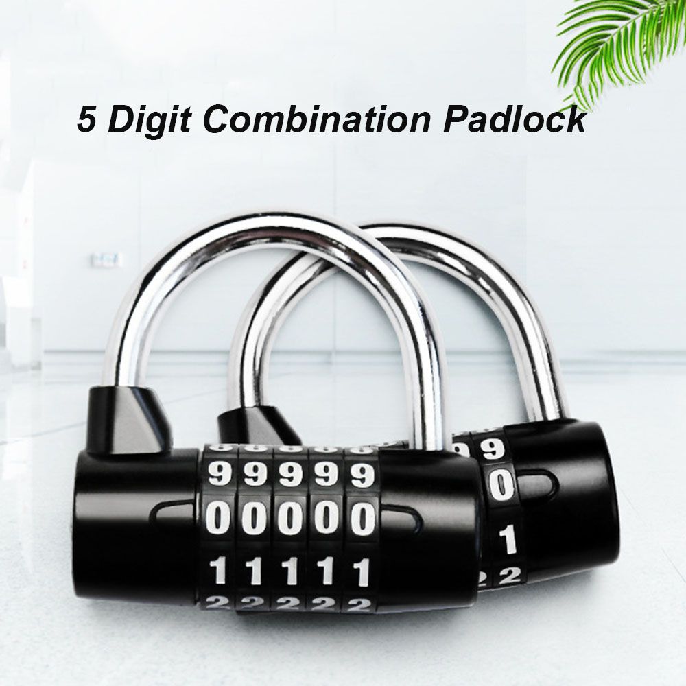 Buy Wardrobe Password Padlock Resettable Door Lock Combination Lock 5 ...