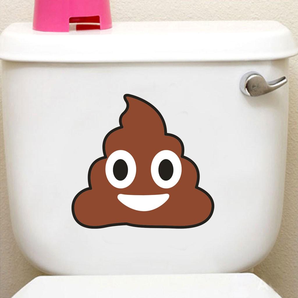 Buy Excrement Room Toilet Seat Bathroom Sticker Home Refrigerator Wall ...