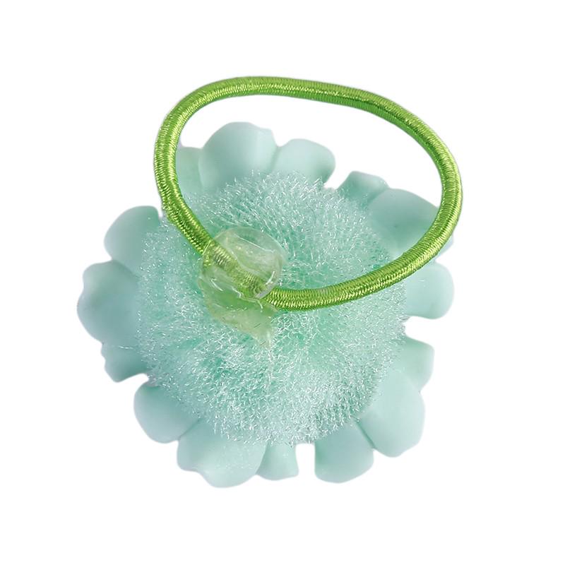 Buy Princess Hair Rope Flower Ponytail Holders Rubber Band Children's ...