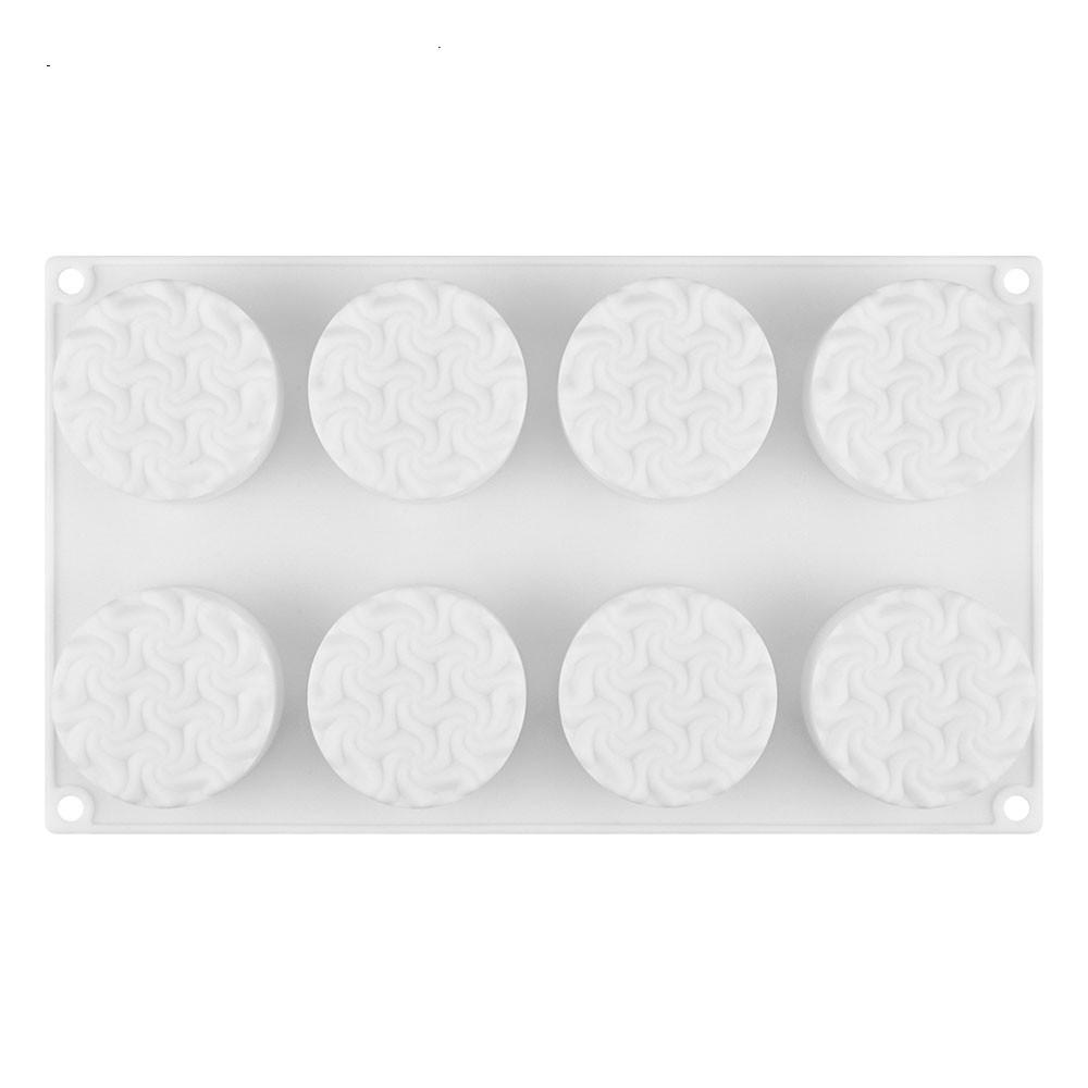 Buy 8 Hole Spiral Flower Cake Mold Silicone Molds for DIY Baking ...