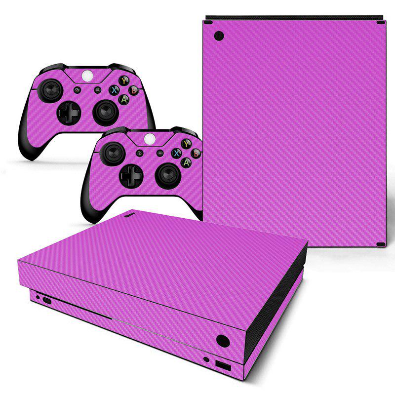 Buy Carbon Fiber Vinyl Skin Sticker Cover For Microsoft Xbox One X ...