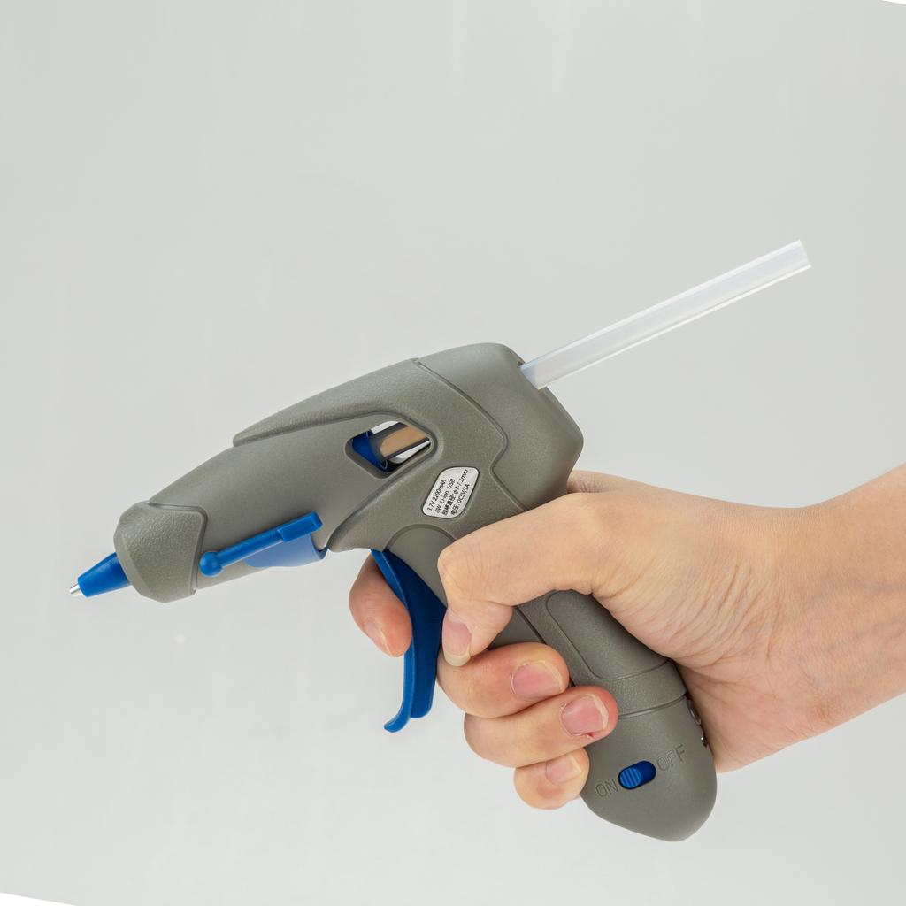 Cordless Hot Melt Glue Tool Usb Rechargeable Built-In Li-Ion Portable For Craftwork Diy Repairs ...