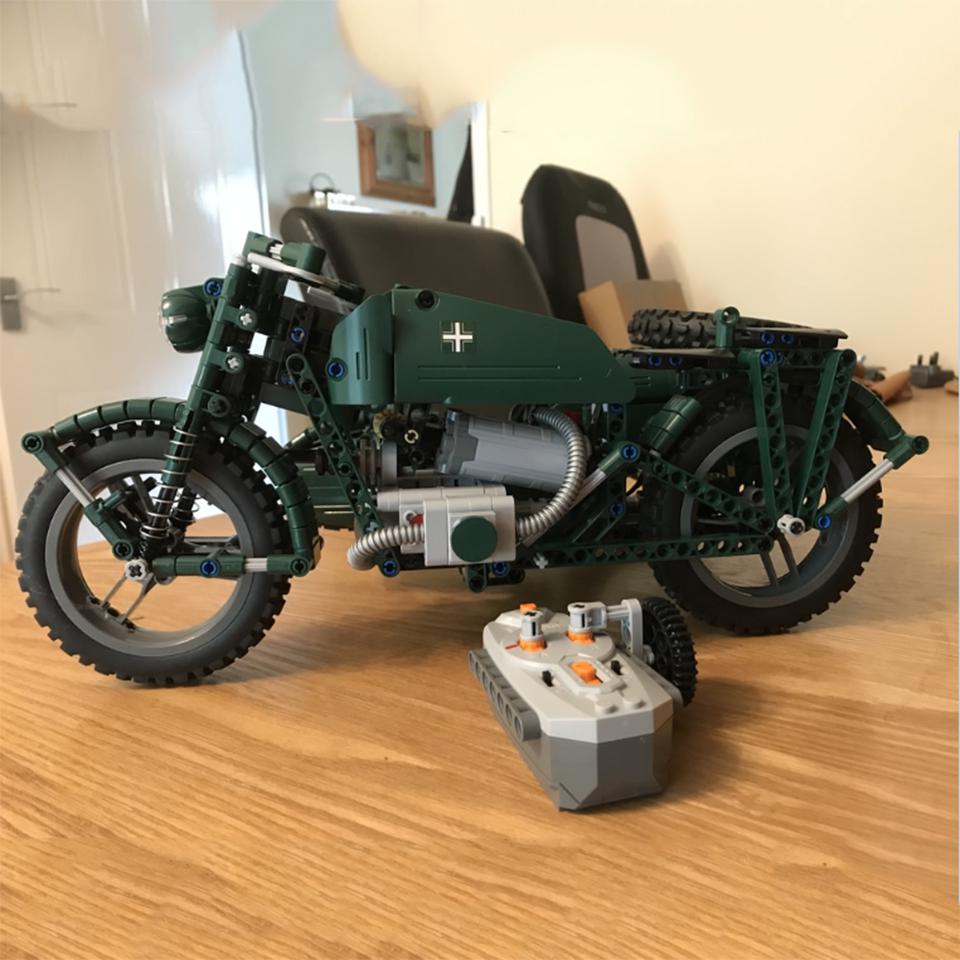 Buy 2.4Ghz Remote Control Motorcycle World War II Army Military Army ...