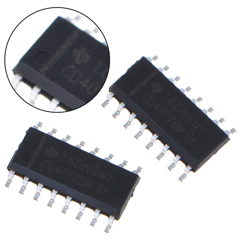 10Pcs Cd4017Bm Sop-16 Original Ic Patch Logic Chip Decimal Counter ...
