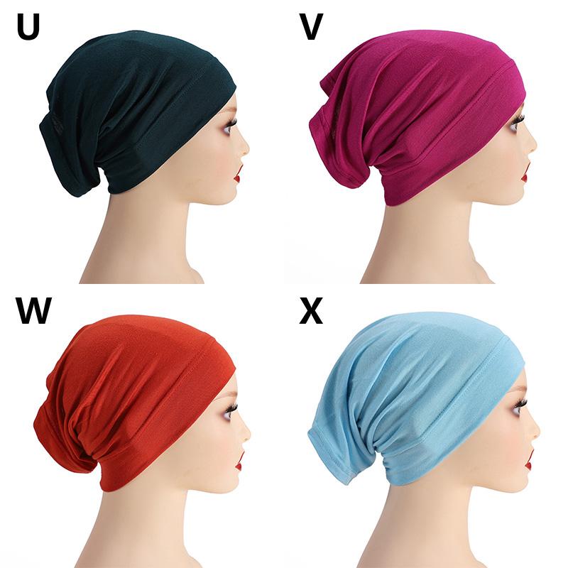 Buy Women Stretch Hijab Tube Bonnet Under Scarf Elastic Bone Cap at ...