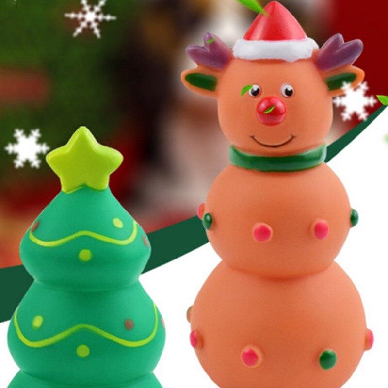 Cheap Dog Squeaky Chew Toy Christmas Tree Santa Claus Elk for Small ...