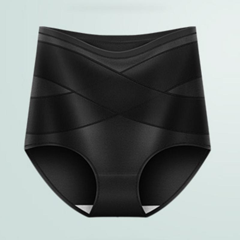 Buy L-3XL Women High Waist Cotton Control Panties Women's Tummy Control ...