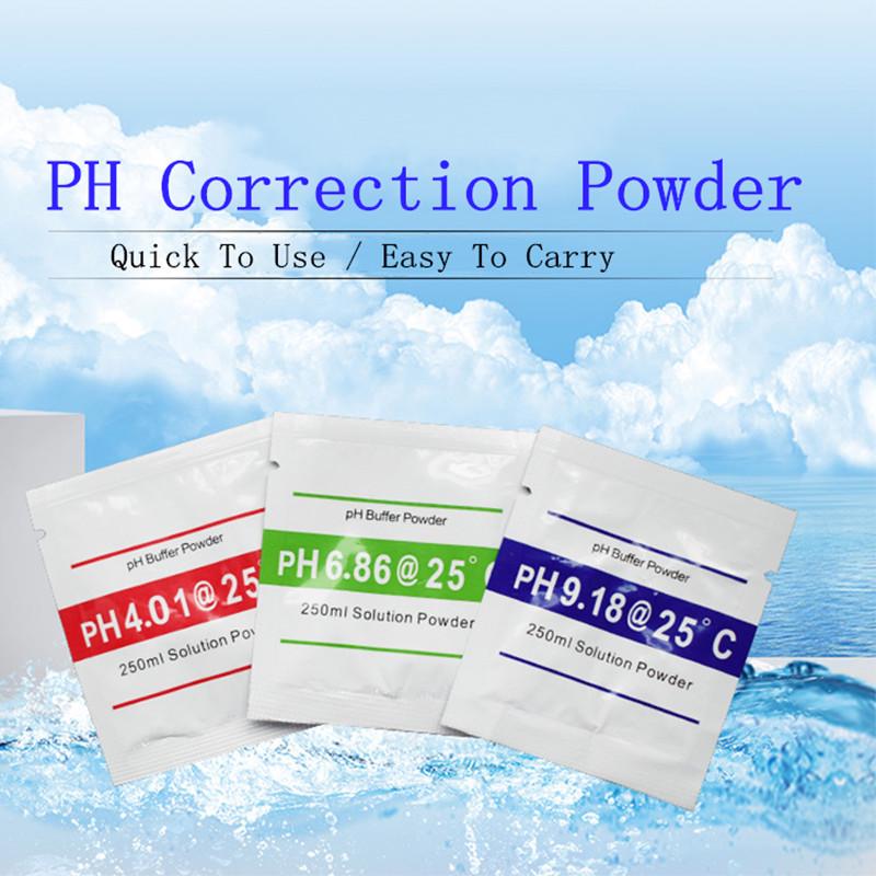 Buy 3pcs/lot 250ml Calibration Point Garden PH9.18 PH6.86 Water PH Buffer Solution Powder at ...
