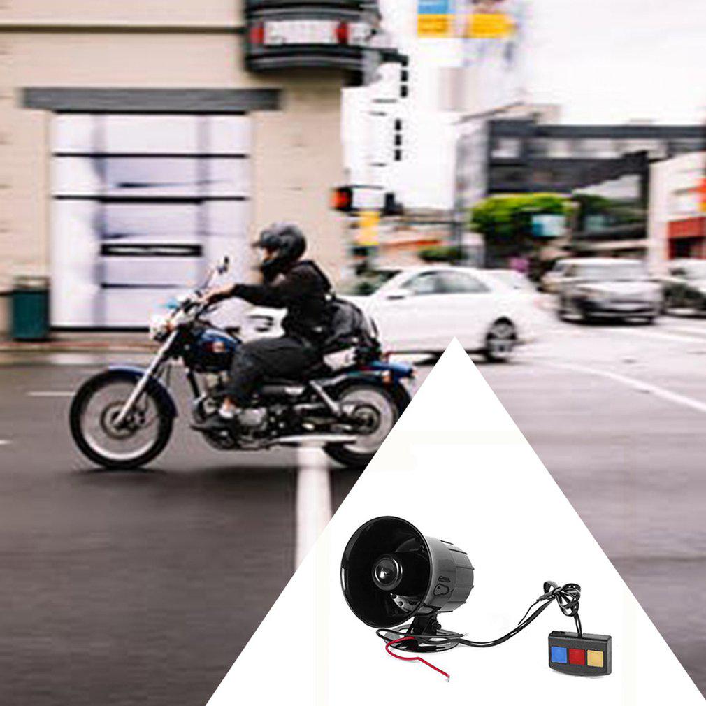 Köp Sumg Practical Motorcycle Car Alarm Siren 3 Tone Horn Loud Speaker ...