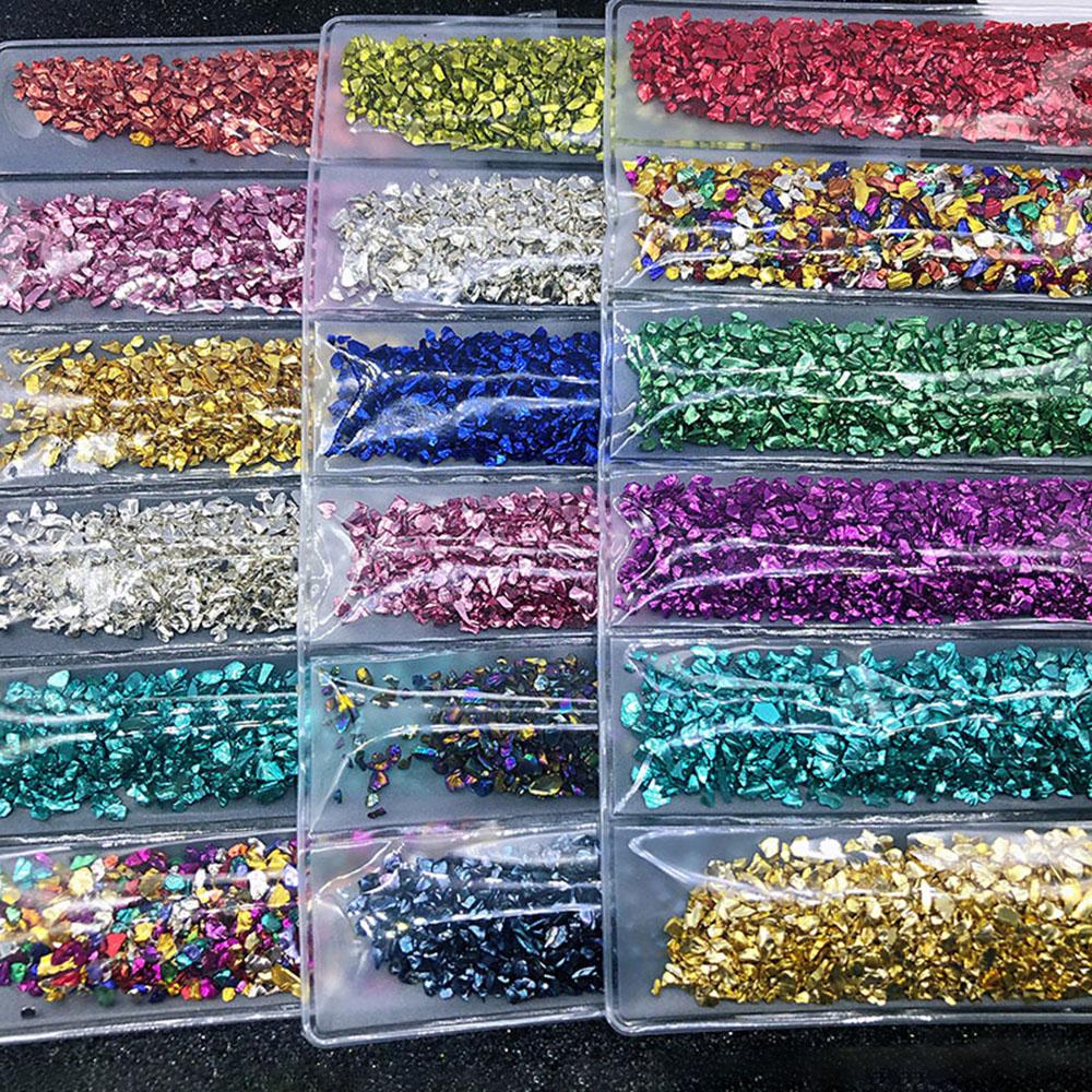 Resin Filler Broken Glass Stones Set Kit Uv Epoxy Resin Filler Crafts ...