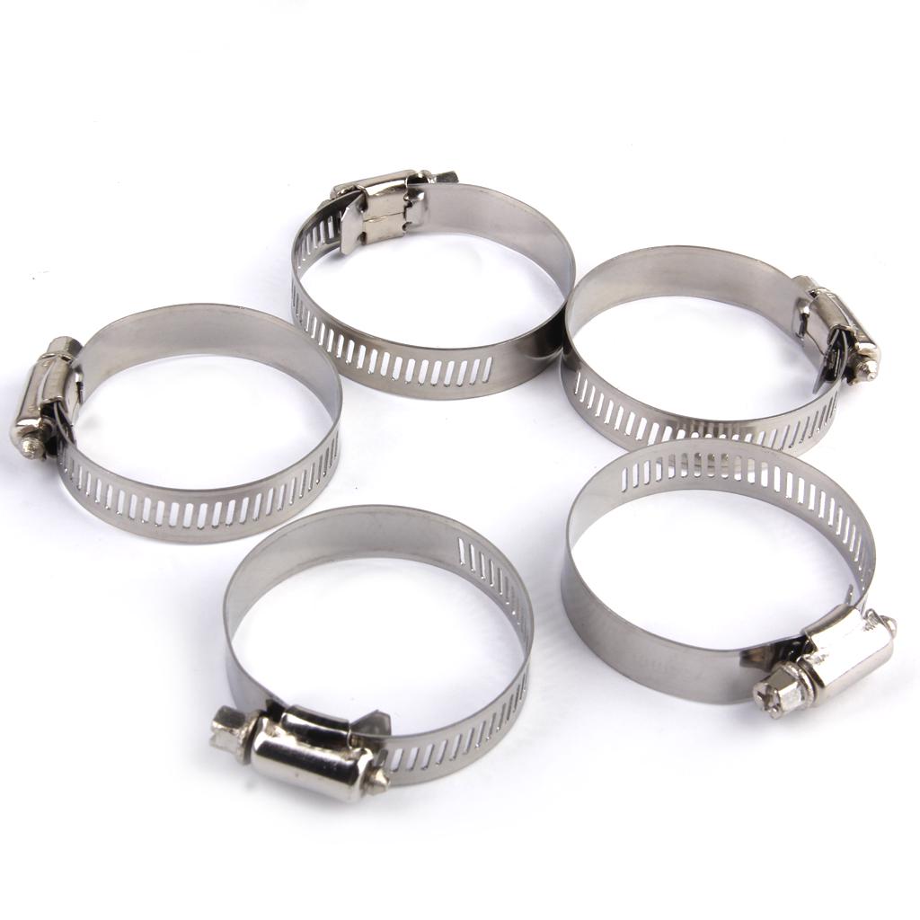 Buy 10xAdjustable Fuel Petrol Pipe Hose Clips Stainless Spring Clamps ...
