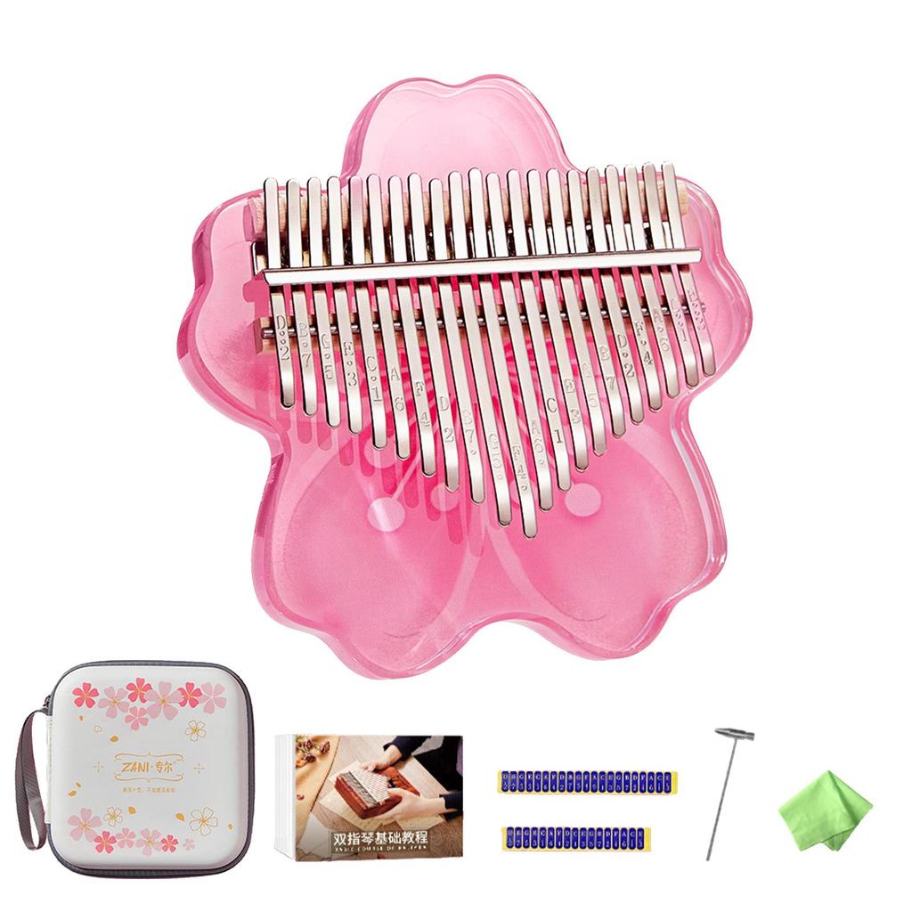 Buy Mini Pink Flower 21-tone Thumb Piano Kalimba Kalimba For Girl ...