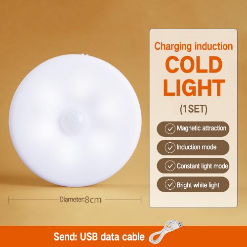Buy Motion sensor LED night light USB rechargeable night light bedroom ...