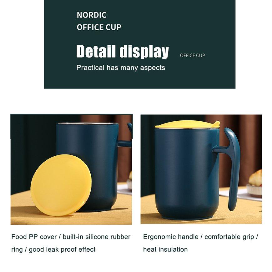 Buy Solu Stainless Steel Mug Large Capacity Leak-proof Mug Creative ...