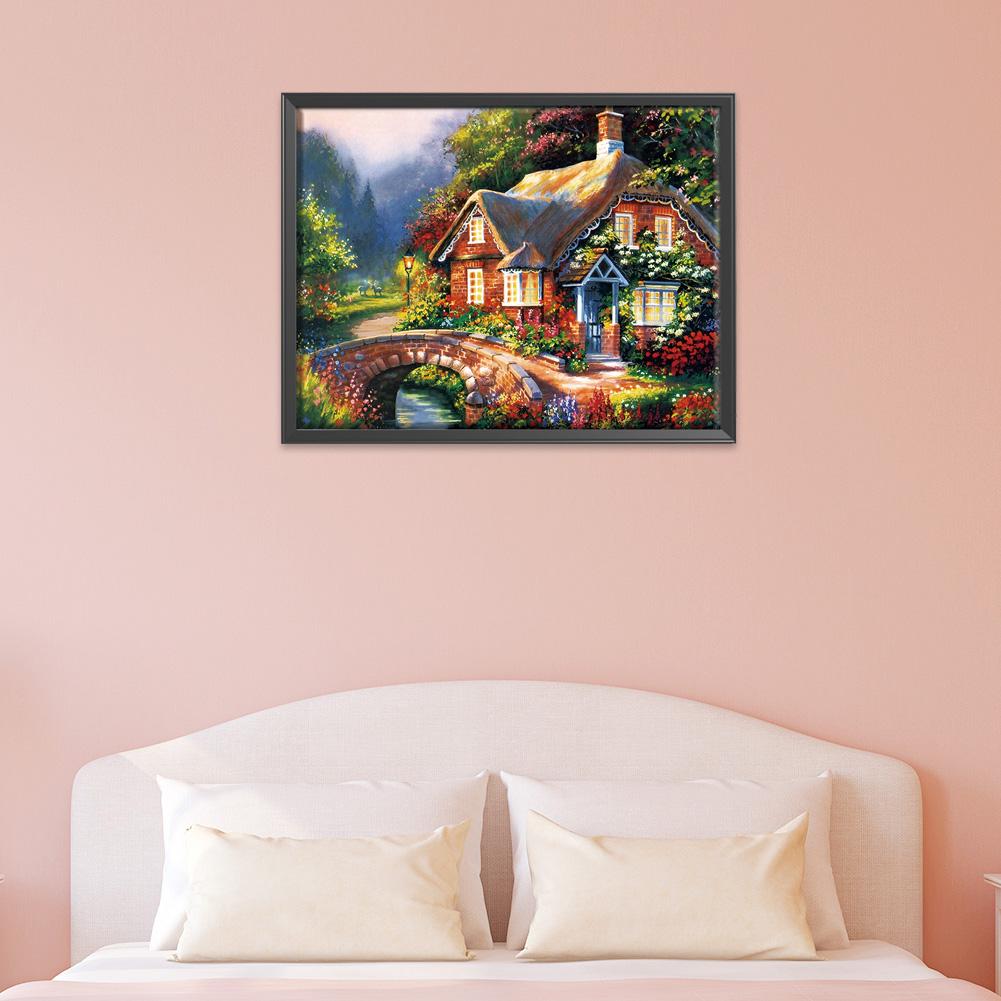 Buy 14CT Counted DIY Cross Stitch Canvas Pleasant Landscape Needlework ...