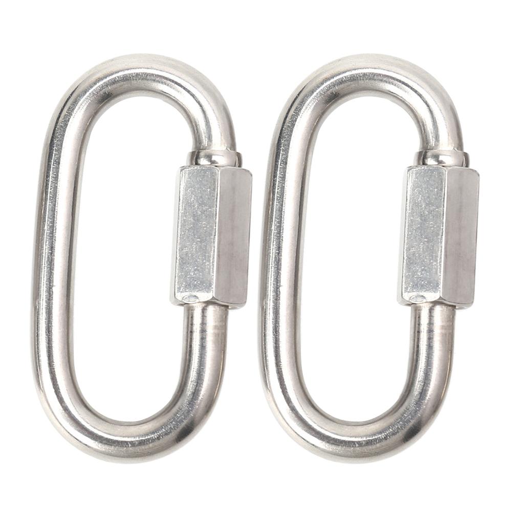 Stainless Steel Quick Link Threaded Chain Connector D Shape Locking ...