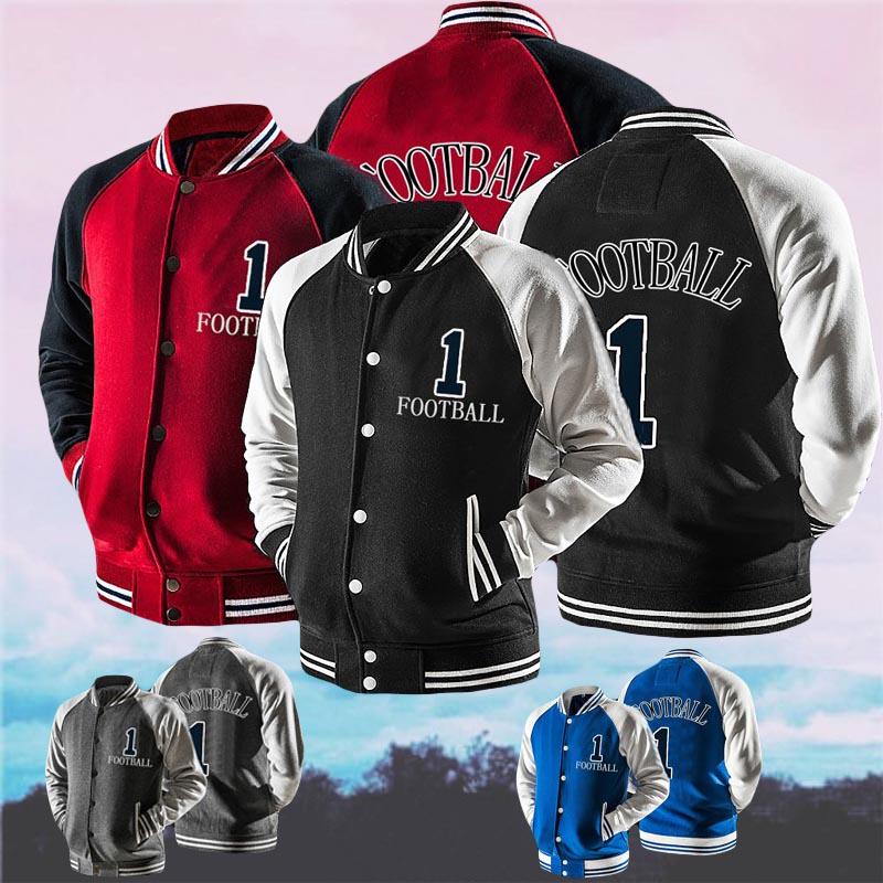 Buy Mens Baseball Uniform Jackets Fashion Football NO.1 Printed ...