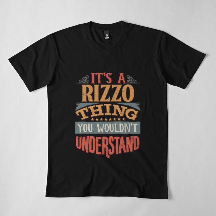 Buy Men Premium Cotton Harajuku T-Shirt Rizzo Family Name It S Print ...