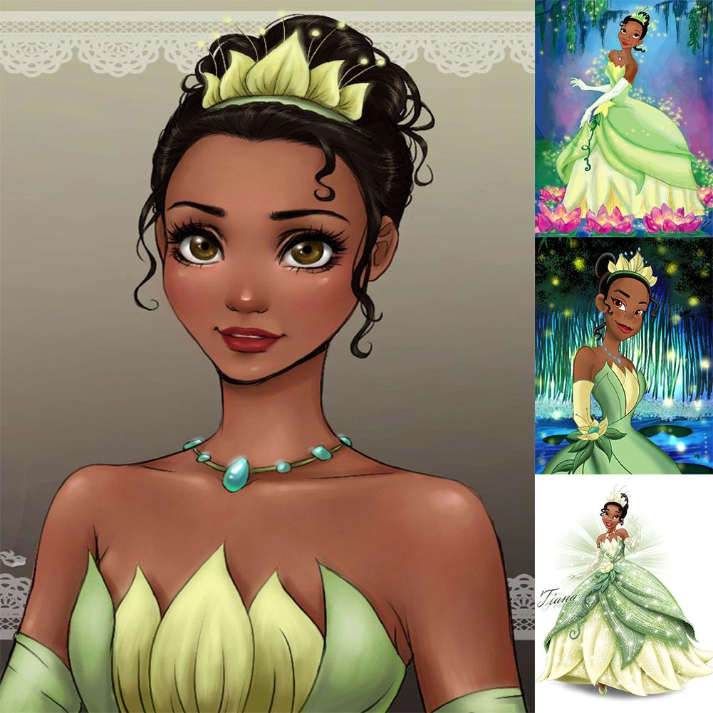 5D DIY Full Drill Diamond Painting Tiana Princess Cross Stitch ...