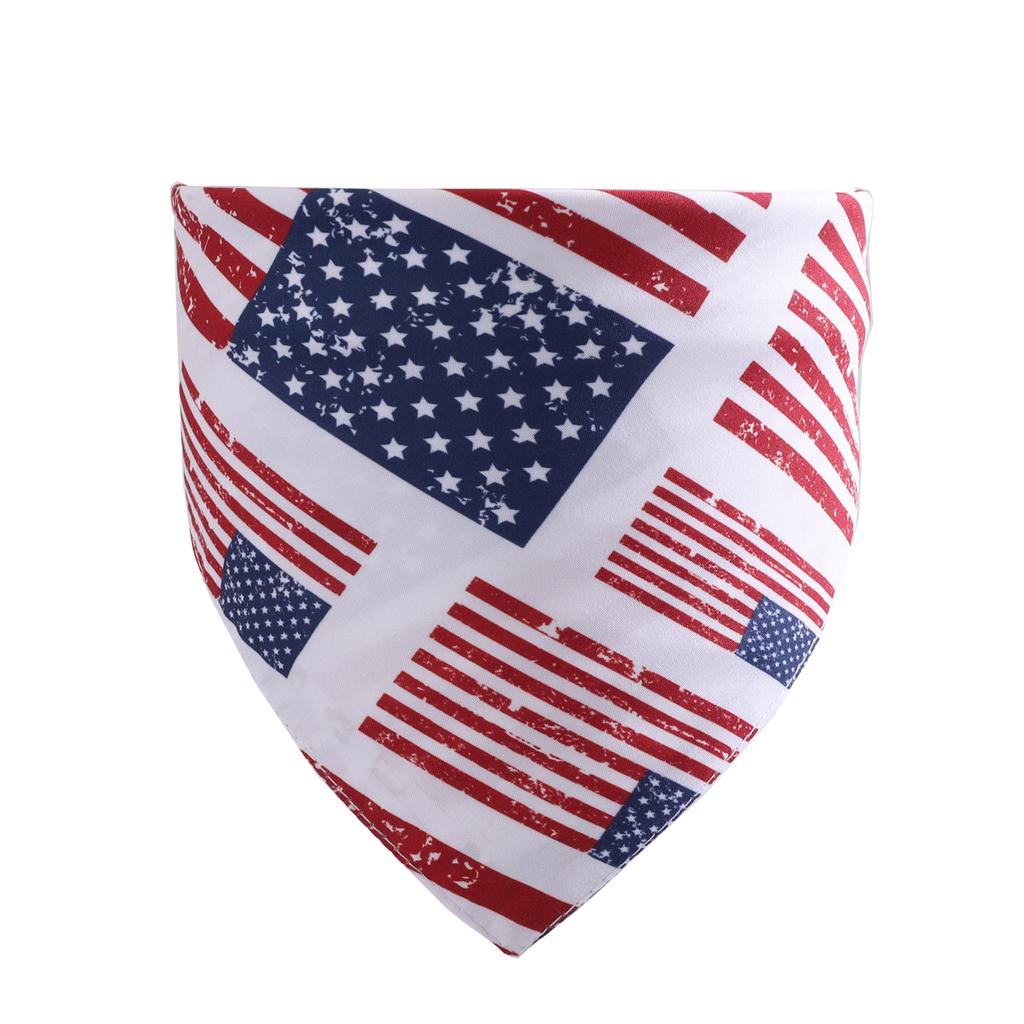 Buy Pet Triangle Scarf American Flag Scarf Cat and Dog Scarf Pet Saliva ...