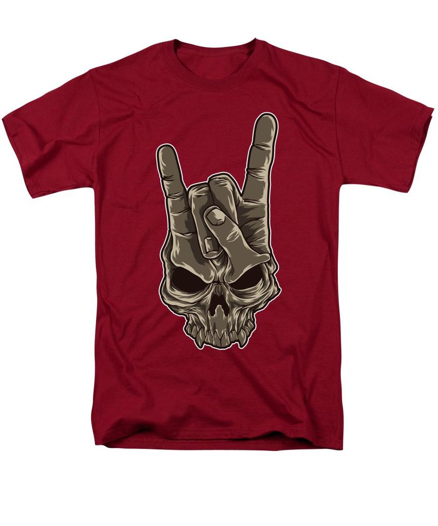 Buy Men Premium Cotton Devil Horns Sign Print Tees Funny Harajuku Style ...